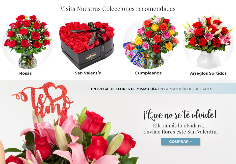 Envio de Flores a Domicilio – Florerias en Hispanoamérica | daFlores.com